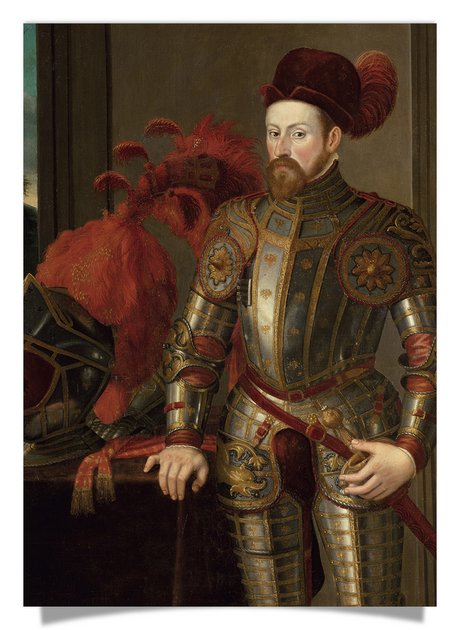 Postcard Archduke Ferdinand II of Tyrol in the Eagle Armour : KHM Shop