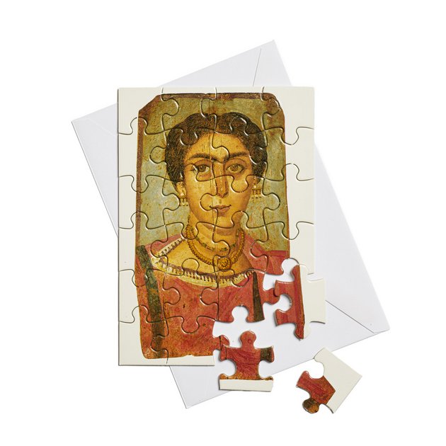 Postkartenpuzzle Dame mit Collier : KHM Shop